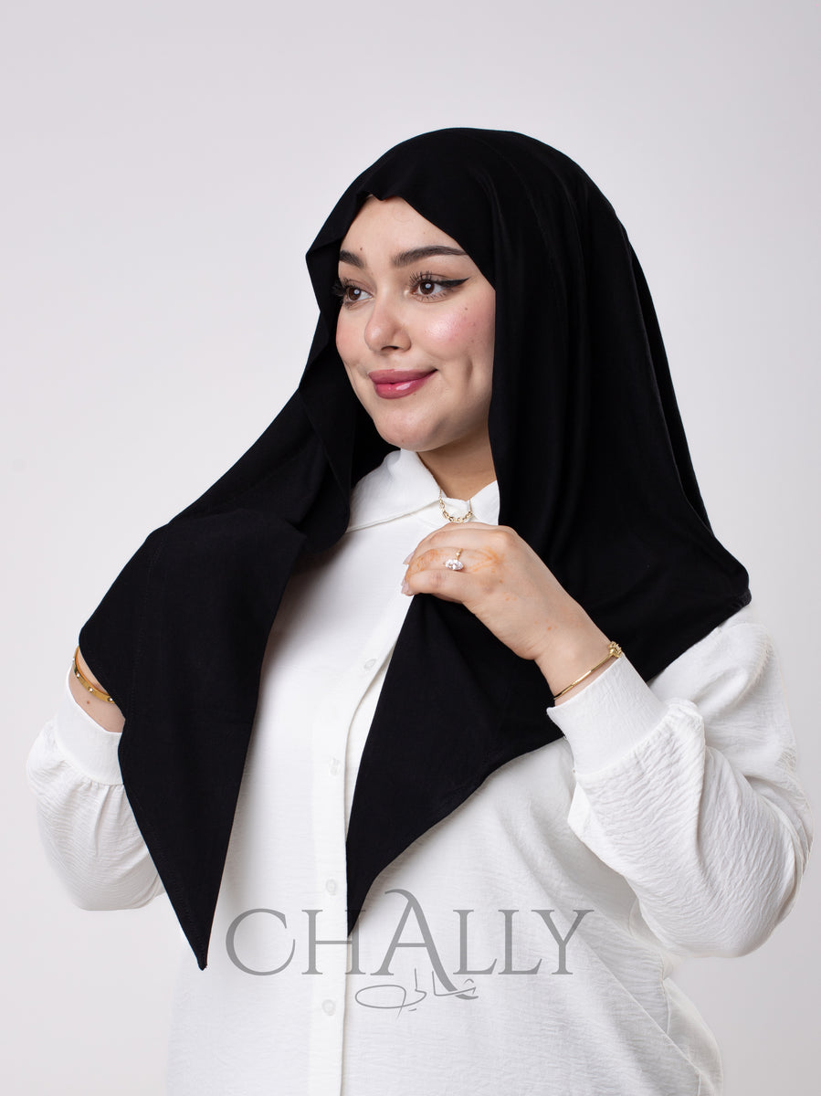 Triangle Hijab - NOIR – challymaroc